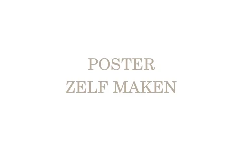 Poster zelf maken - liggend