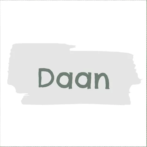 Rugzakje met naam en streep verf