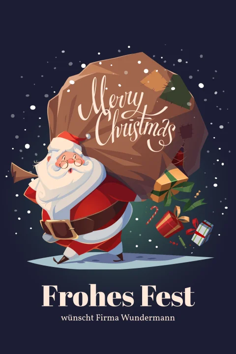 Santa mit Geschenken