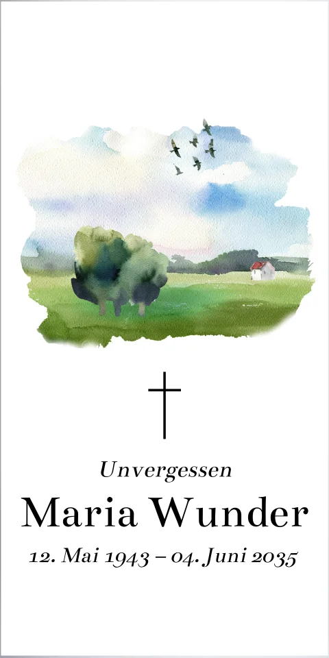 Wasserfarben Landschaft