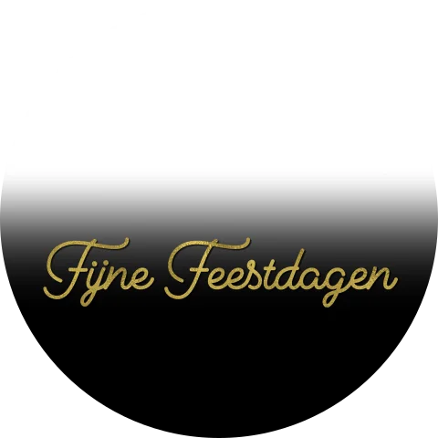 Sticker Fijne feestdagen