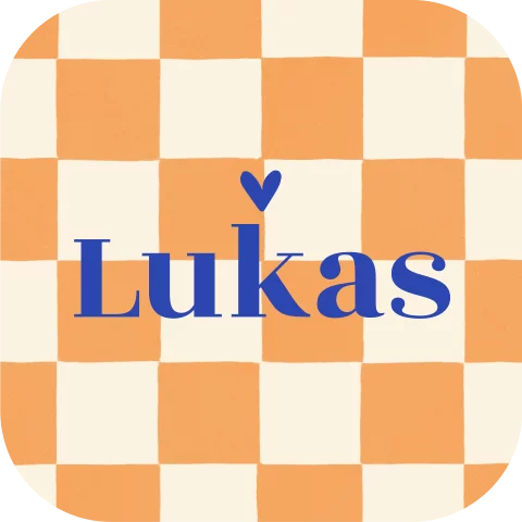 Sticker für IKEA Möbel mit Namen und Karo-Muster