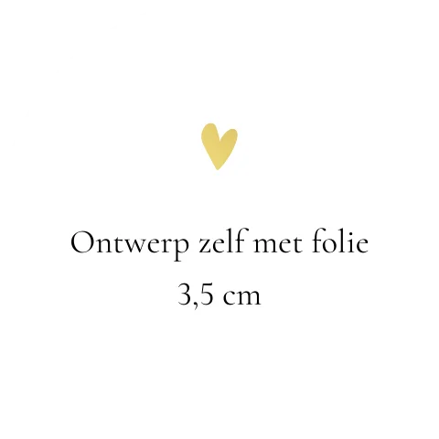 Ontwerp zelf een sluitzegel met folie 35mm